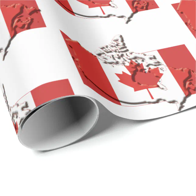 CANADA | Canadian Flag Wrapping Paper | Zazzle