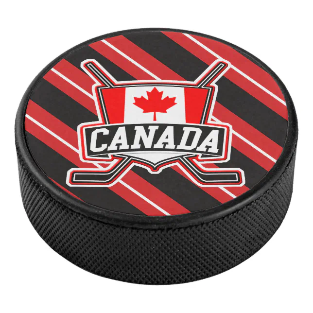 Canada Canadian Ice Hockey Team Puck | Zazzle