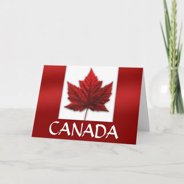 Canada Cards Canada Flag Greeting Cards Custom | Zazzle