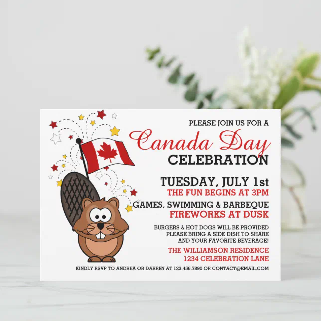 Canada Day Celebration Invitation | Zazzle