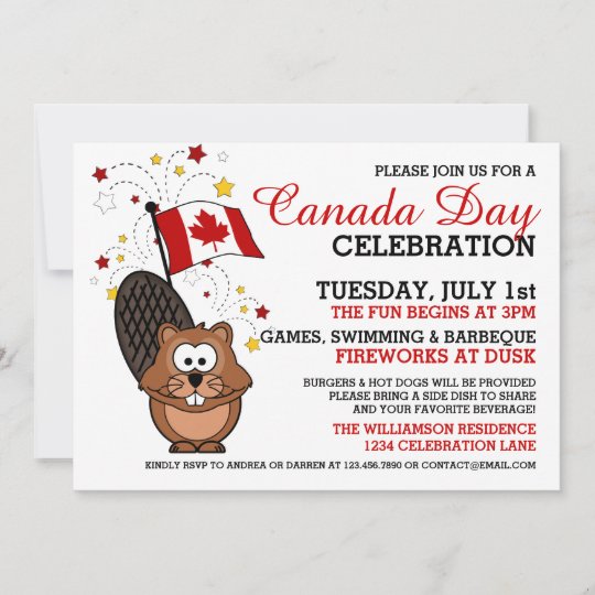 Canada Day Celebration Invitation | Zazzle.com