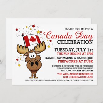 Canada Day Celebration Invitation | Zazzle