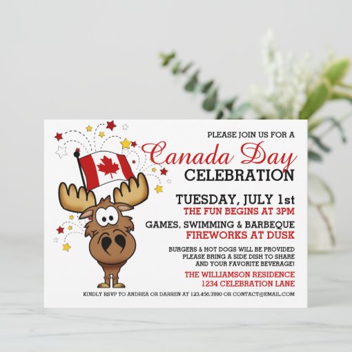 Canada Day Celebration Invitation | Zazzle