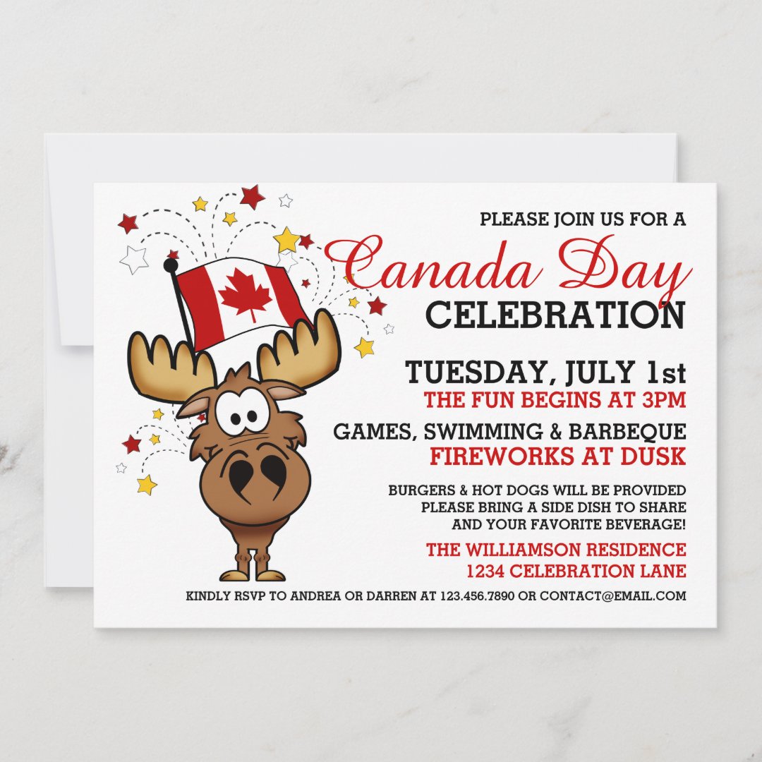 Canada Day Celebration Invitation | Zazzle