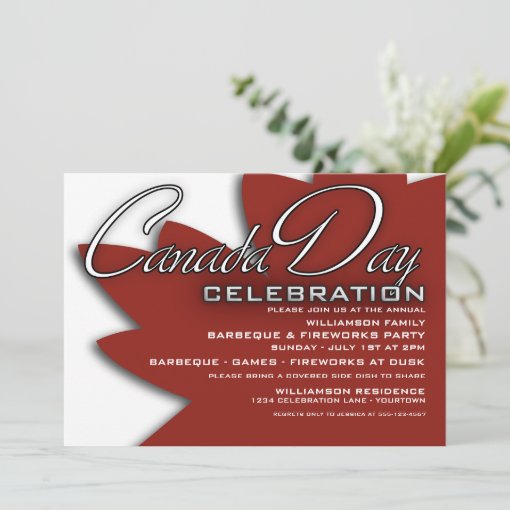 Canada Day Celebration Invitations | Zazzle