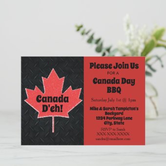 Canada Day Party Invitations | Zazzle