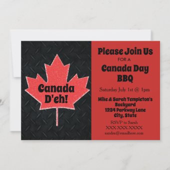 Canada Day Party Invitations | Zazzle