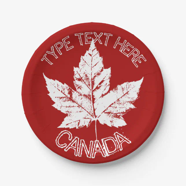 Canada Day Plates Cool Custom Canada Paper Plates | Zazzle