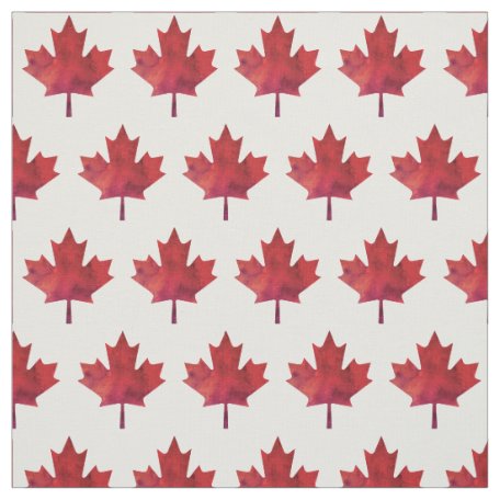 Canada | Symbols Pattern Fabric | Zazzle