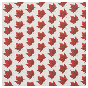 Canada Fabric Canada Maple Leaf Fabric Customize | Zazzle