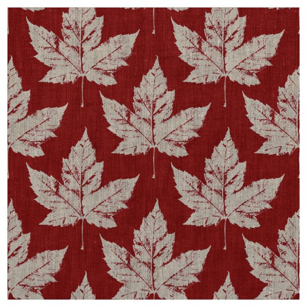 Patriotic CANADA FLAG Map Outline Fabric | Zazzle