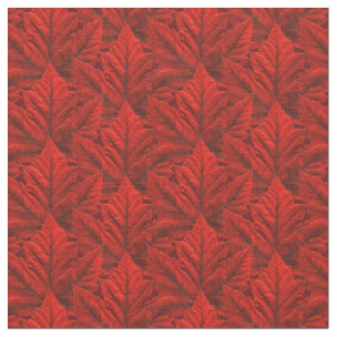 Canada Maple Leaf Fabric Custom Canada Fabric | Zazzle