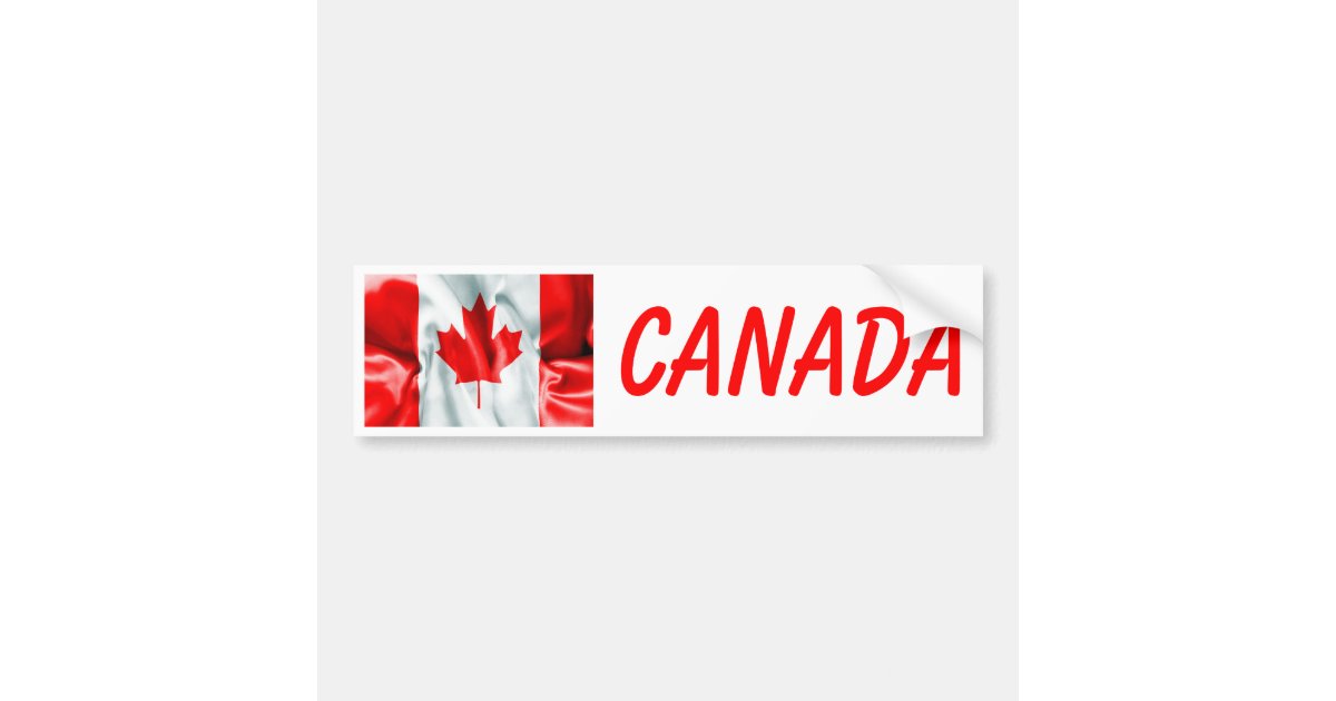 Canada Flag Bumper Sticker | Zazzle
