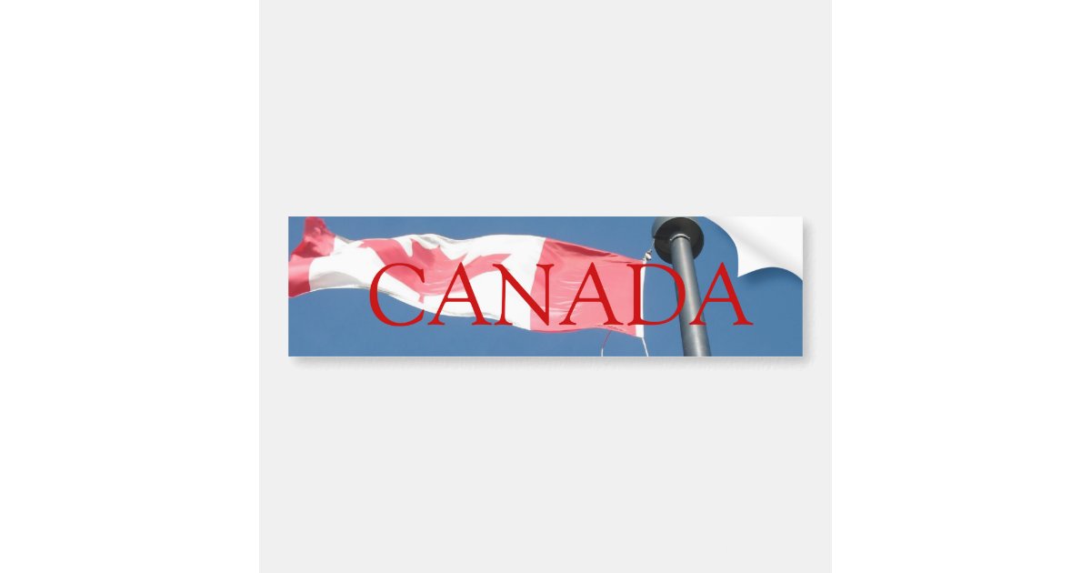 Canada Flag Bumper Sticker | Zazzle