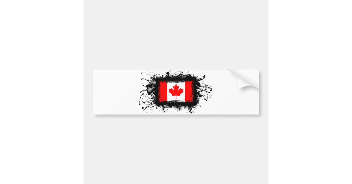 Canada Flag Bumper Sticker | Zazzle