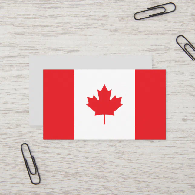 Canada flag business card | Zazzle