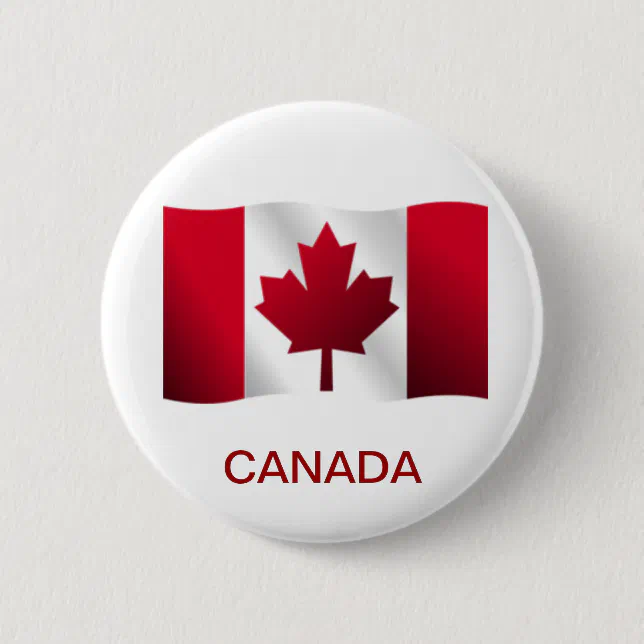 Canada Flag Button | Zazzle