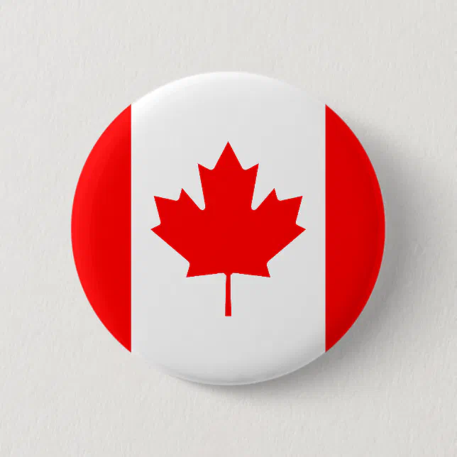 Canada Flag Button | Zazzle