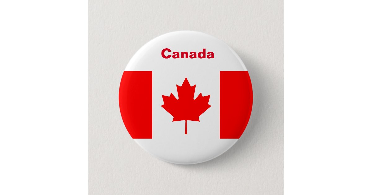 Canada Flag Button | Zazzle