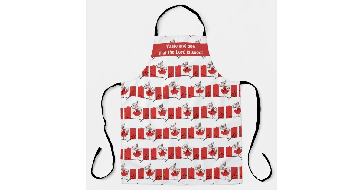 CANADA FLAG | Canadian Map | Taste and See Apron | Zazzle