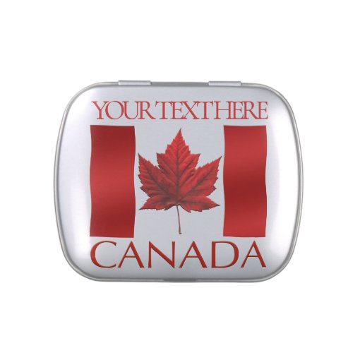 Canada Flag Candy Tin Custom Canada Souvenir Tins | Zazzle
