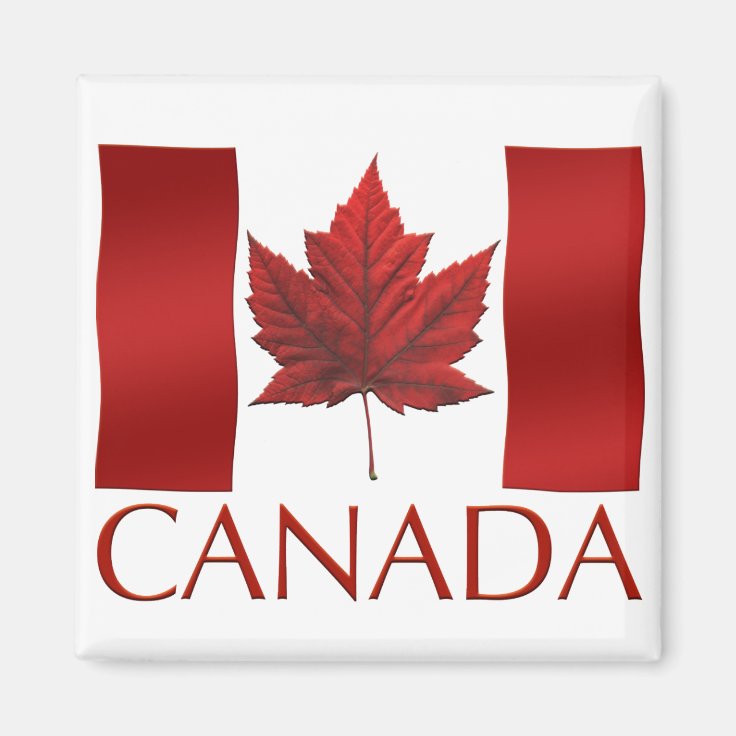 Canada Flag Fridge Magnet Canada Maple Leaf Magnet | Zazzle
