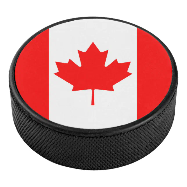 Canada Flag Hockey Puck | Zazzle