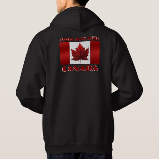 Canada Flag Hoodie Jacket Personalized Hoodies | Zazzle