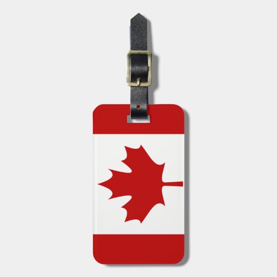 Canada Flag Luggage Tag (add your address on back) | Zazzle.com