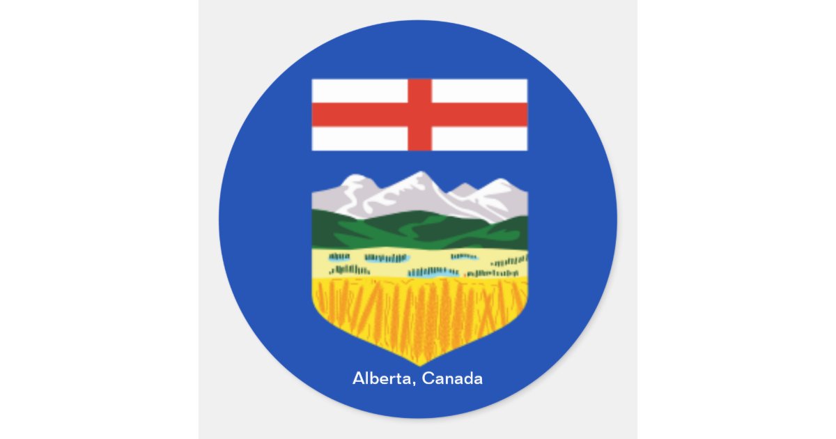 Canada: Flag of Alberta, Canada sticker | Zazzle
