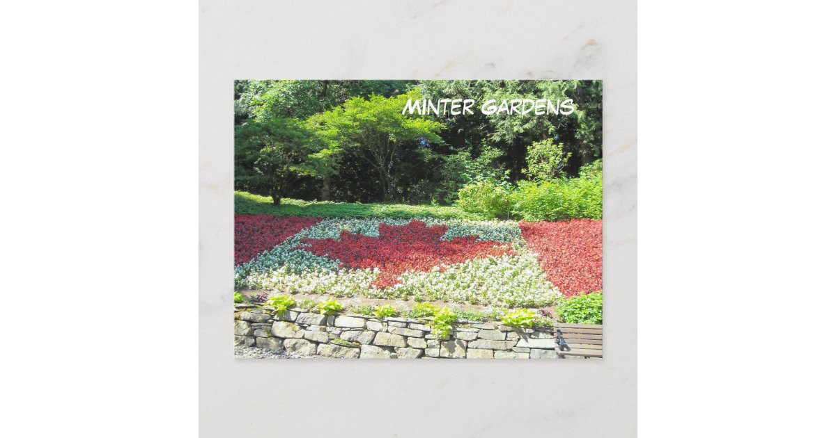 Canada Flag of Flowers Postcard | Zazzle