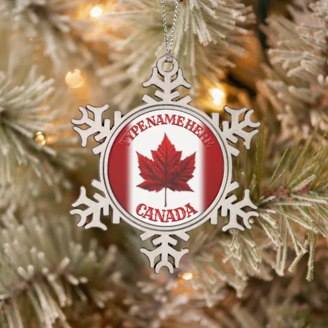Canada Flag Ornament Canada Christmas Ornament | Zazzle