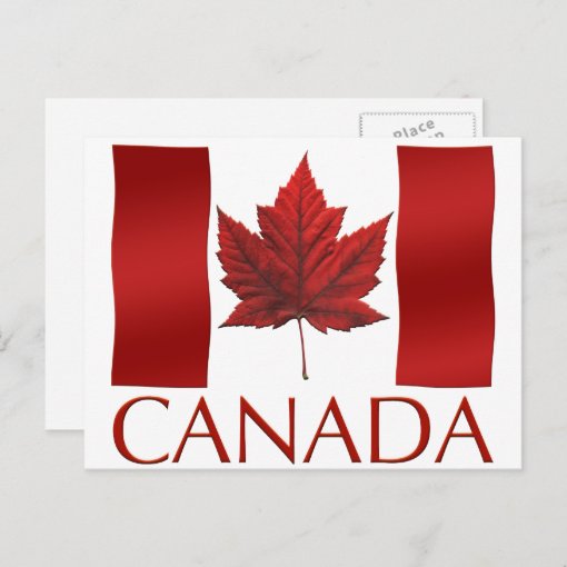 Canada Flag Postcards Canadian Souvenir Postcards | Zazzle