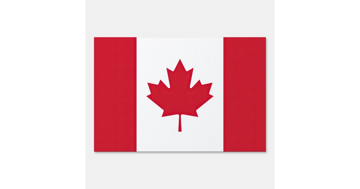 Canada Flag Sign | Zazzle