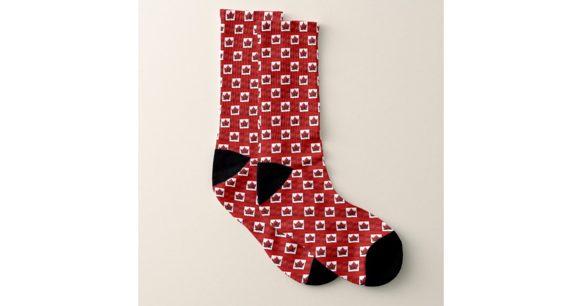 Canada Flag Socks Canada Souvenir Socks Customize | Zazzle.com
