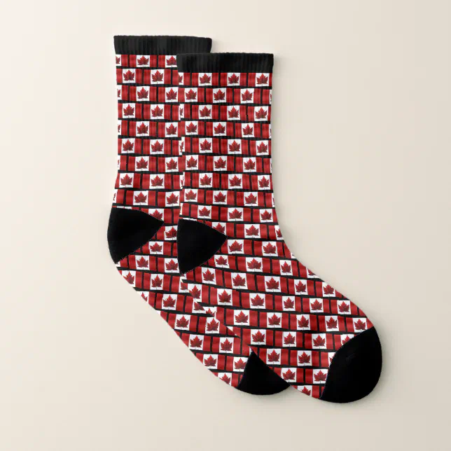 Canada Flag Socks Canada Souvenir Socks Customize | Zazzle