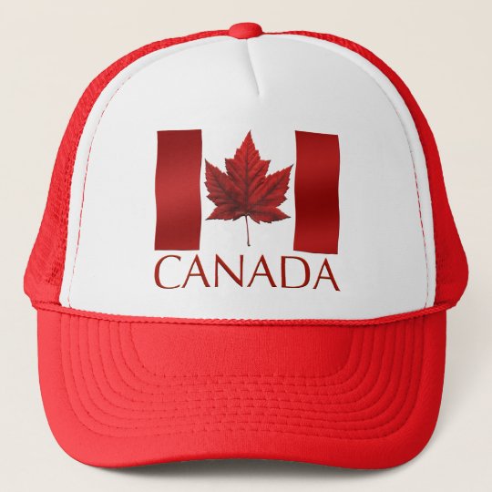 Canada Flag Trucker Hat Canada Souvenir Cap | Zazzle.com