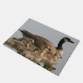 Canada Geese - Mother Goose and Baby Goslings Doormat | Zazzle