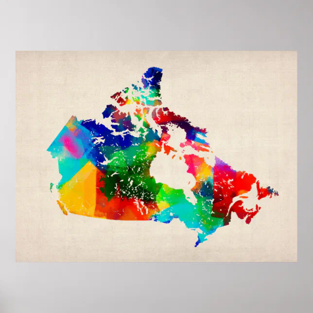 Canada Map Poster | Zazzle
