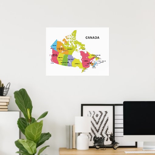 Canada Map poster | Zazzle