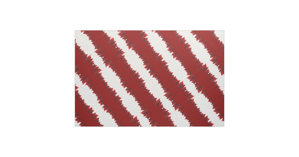 Canada Maple Leaf Fabric Custom Canada Fabric | Zazzle
