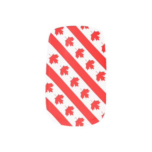 Canada Maple Leaf Minx Nail Art | Zazzle