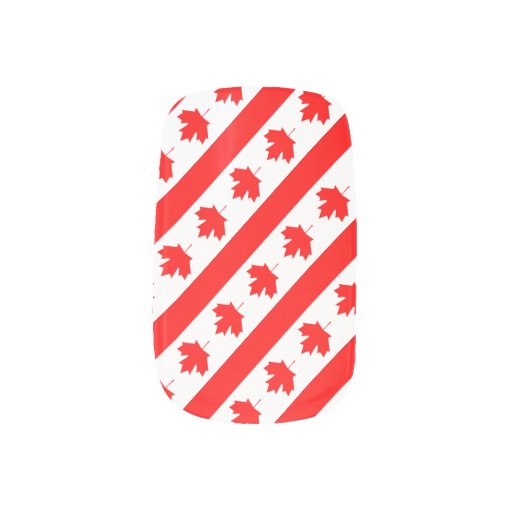 Canada Maple Leaf Minx Nail Art | Zazzle