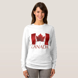 Canada Maple Leaf Women's Long Sleeve Shirt | Zazzle