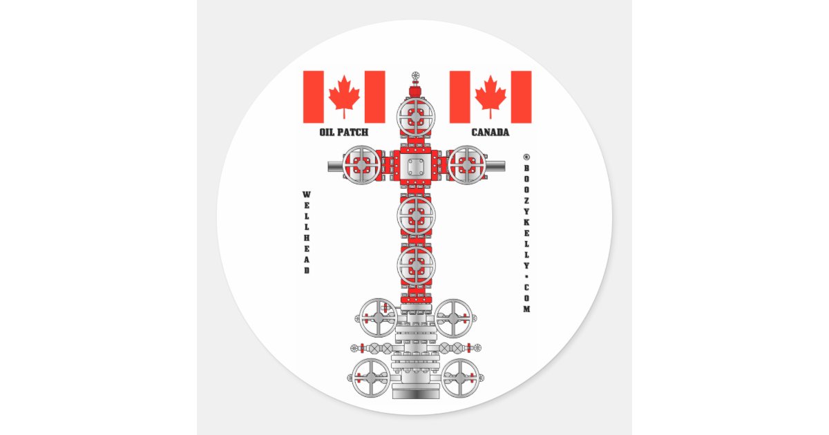 Canada Oil Patch, Oil Field Sticker | Zazzle