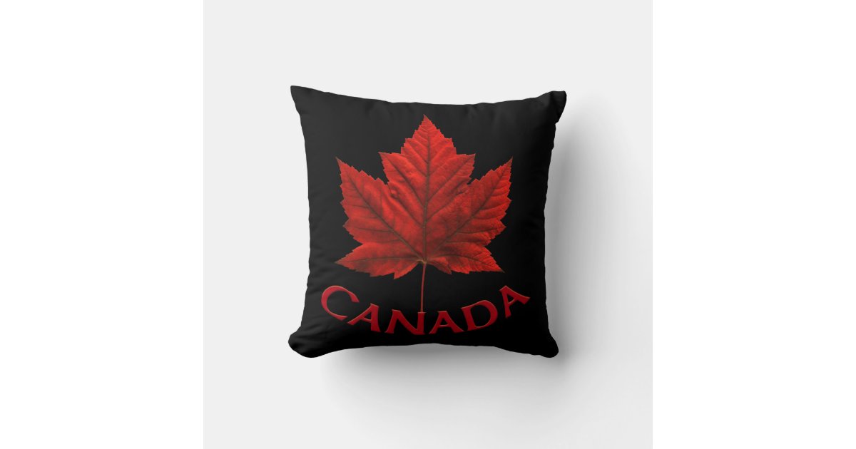 Canada Pillow Personalized Canadian Flag Pillow | Zazzle