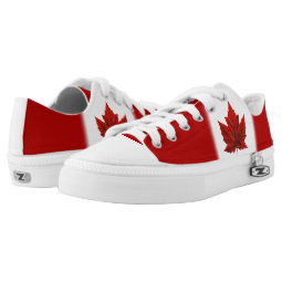 Canada Sneakers Canada Flag Canvas Running Shoes | Zazzle