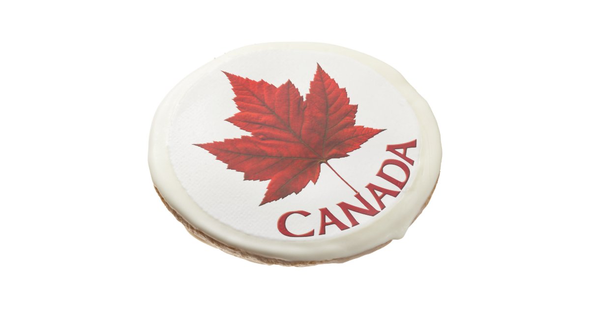 Canada Souvenir Cookies Canada Maple Leaf Cookies | Zazzle