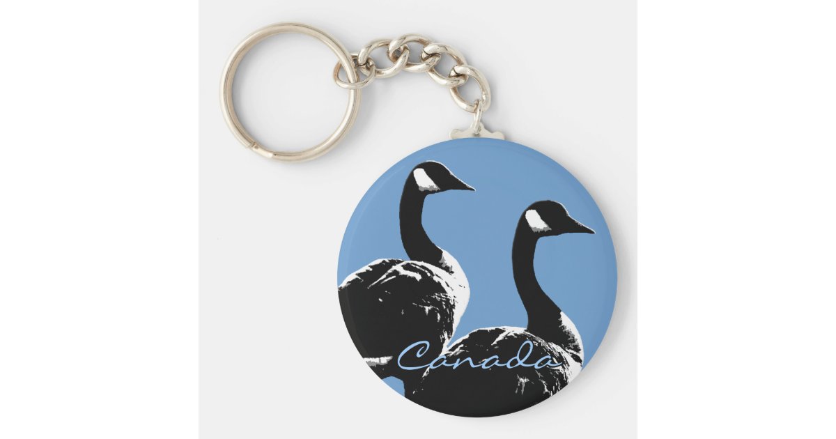 Canada Souvenir Keychain Canada Geese Keepsake | Zazzle.com