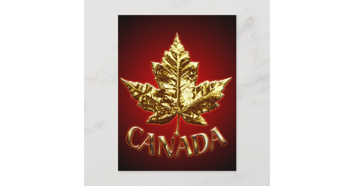 Canada Souvenir Postcards Canada Flag Art Cards | Zazzle